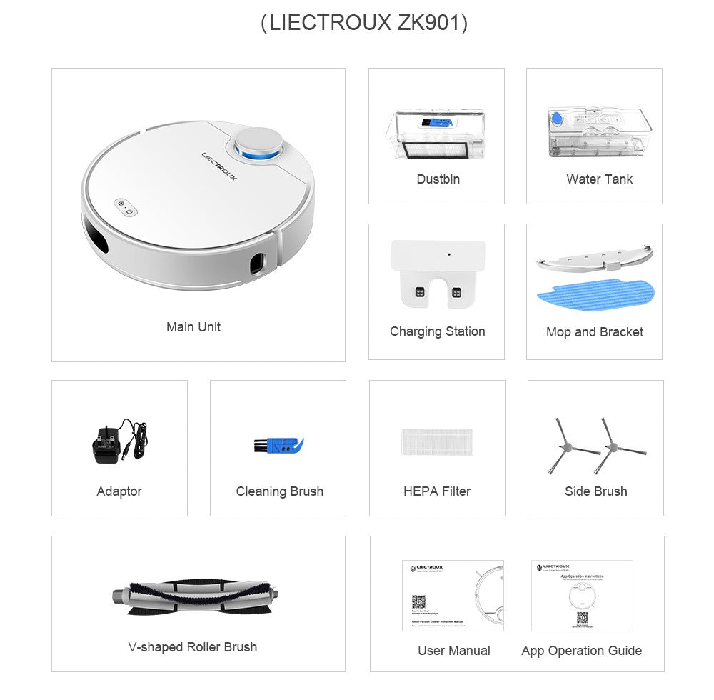 Róbot ryksuga - ZK901 – Tæknideildin